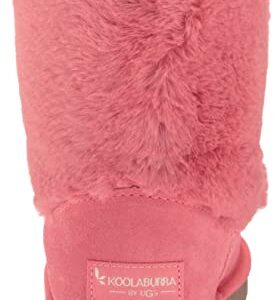 Koolaburra by UGG Girls Aubrei Short Fashion Boot, Tea Rose, 2 Little Kid US