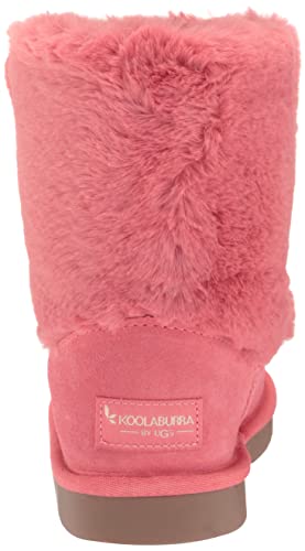 Koolaburra by UGG Girls Aubrei Short Fashion Boot, Tea Rose, 2 Little Kid US