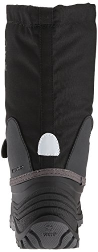 Kamik Girl's Waterbug5 Snow Boot, Black/Charcoal, 2 Medium US Little Kid