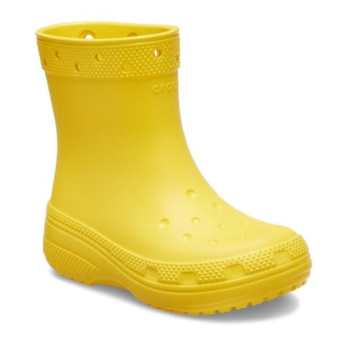 Crocs Classic Rain Boots, Sunflower, 2 US Unisex Little Kid