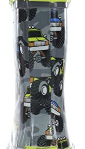 Western Chief boys Waterproof Printed Rain Boot, Monster Crusher,2-3 Little Kid