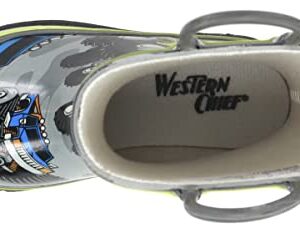 Western Chief boys Waterproof Printed Rain Boot, Monster Crusher,2-3 Little Kid