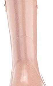 Bogs Rainboot Print Waterproof Rain Boot, Glitter-Rose Gold, 2 US Unisex Little Kid