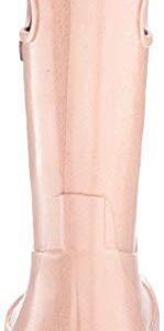 Bogs Rainboot Print Waterproof Rain Boot, Glitter-Rose Gold, 2 US Unisex Little Kid