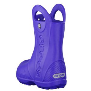 Crocs Kids' Handle It Rain Boots , Cerulean Blue, 1 Little Kid