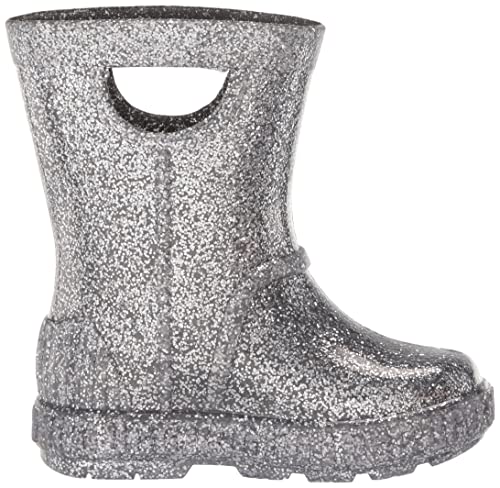 UGG Unisex-Child Drizlita Glitter Boot, Glitter-grey, 2 Big Kid