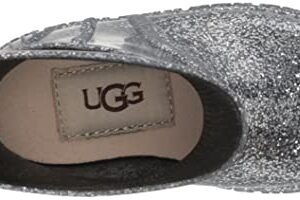 UGG Unisex-Child Drizlita Glitter Boot, Glitter-grey, 2 Big Kid