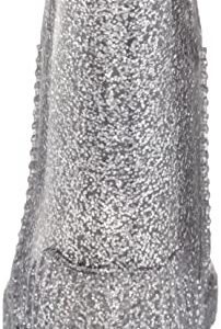 UGG Unisex-Child Drizlita Glitter Boot, Glitter-grey, 2 Big Kid