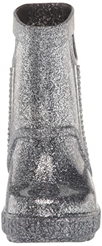 UGG Unisex-Child Drizlita Glitter Boot, Glitter-grey, 2 Big Kid