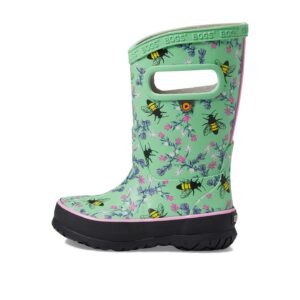 BOGS Rain Boot Bees (Toddler/Little Big Kid), Mint Green, 2 US Unisex