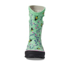 BOGS Rain Boot Bees (Toddler/Little Big Kid), Mint Green, 2 US Unisex