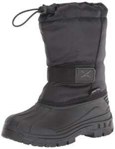 arctix kids powder winter boot, black, 2 little kid