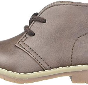 The Children's Place Boy's Lace Up Boots Fashion, Brown, 2 Big Kid