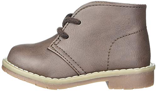 The Children's Place Boy's Lace Up Boots Fashion, Brown, 2 Big Kid