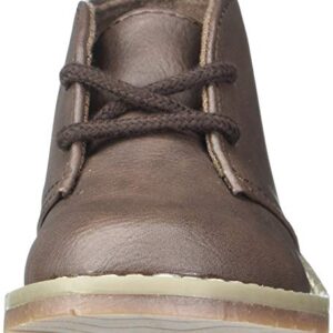 The Children's Place Boy's Lace Up Boots Fashion, Brown, 2 Big Kid