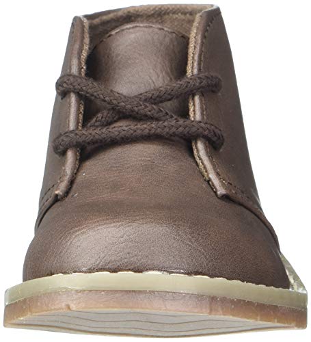 The Children's Place Boy's Lace Up Boots Fashion, Brown, 2 Big Kid