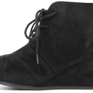 MARCOREPUBLIC Galaxy Girls Kids Childrens Wedge Boots - (Black) - Little Kid 2