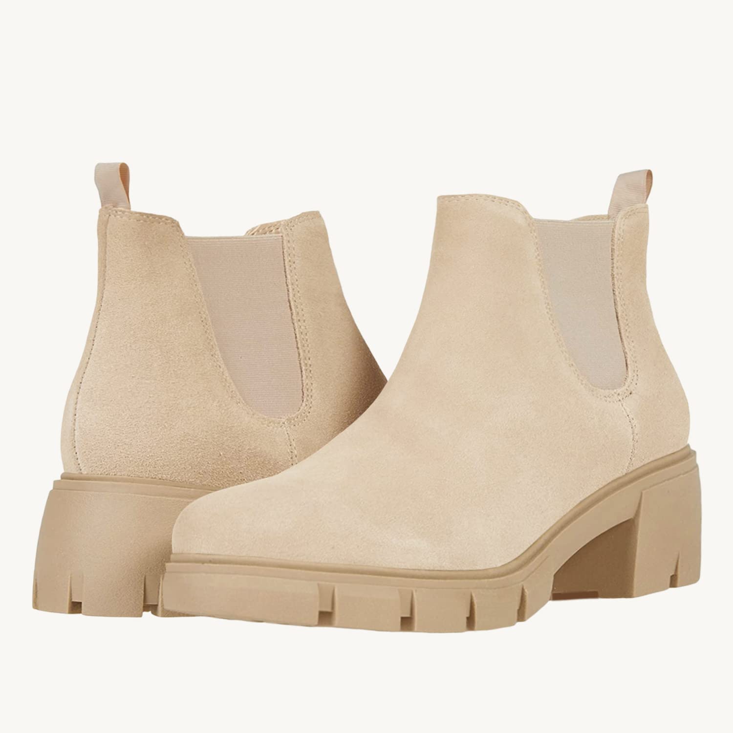 Juliet Holy Boys Girls Ankle Boots Platform Chunky Block Heel Slip On Lug Sole Chelsea Booties for Toddler Little Big Kid