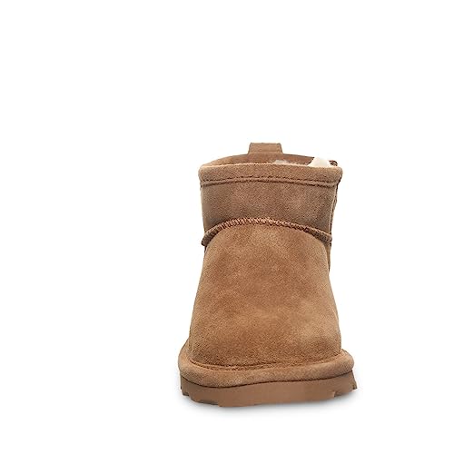 BEARPAW Shorty Youth Hickory Size 2 | Youth's Ankle Boot | Youth's Slip On Boot | Comfortable Winter Boot