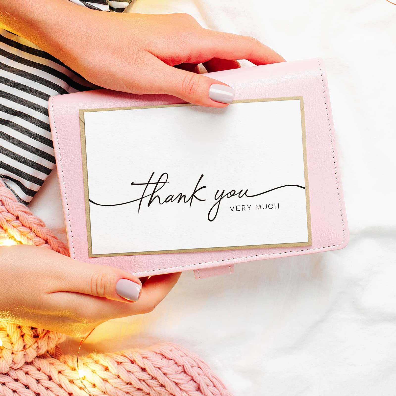 30 Pack Thank You Cards with Envelopes, 4" x 6" Professional Looking | Suitable for Business, Baby Shower, Wedding, Small Business, Graduation, Bridal Shower, Funeral