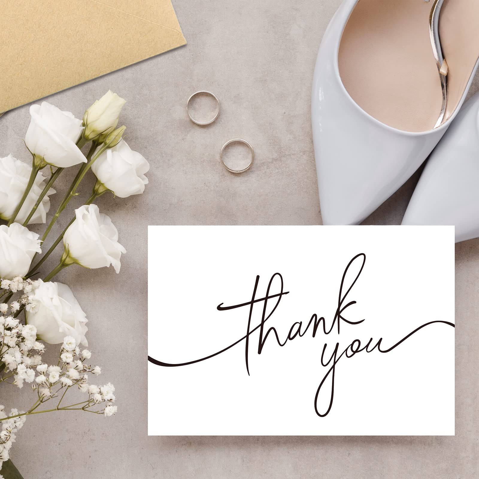 30 Pack Thank You Cards with Envelopes, 4" x 6" Professional Looking | Suitable for Business, Baby Shower, Wedding, Small Business, Graduation, Bridal Shower, Funeral