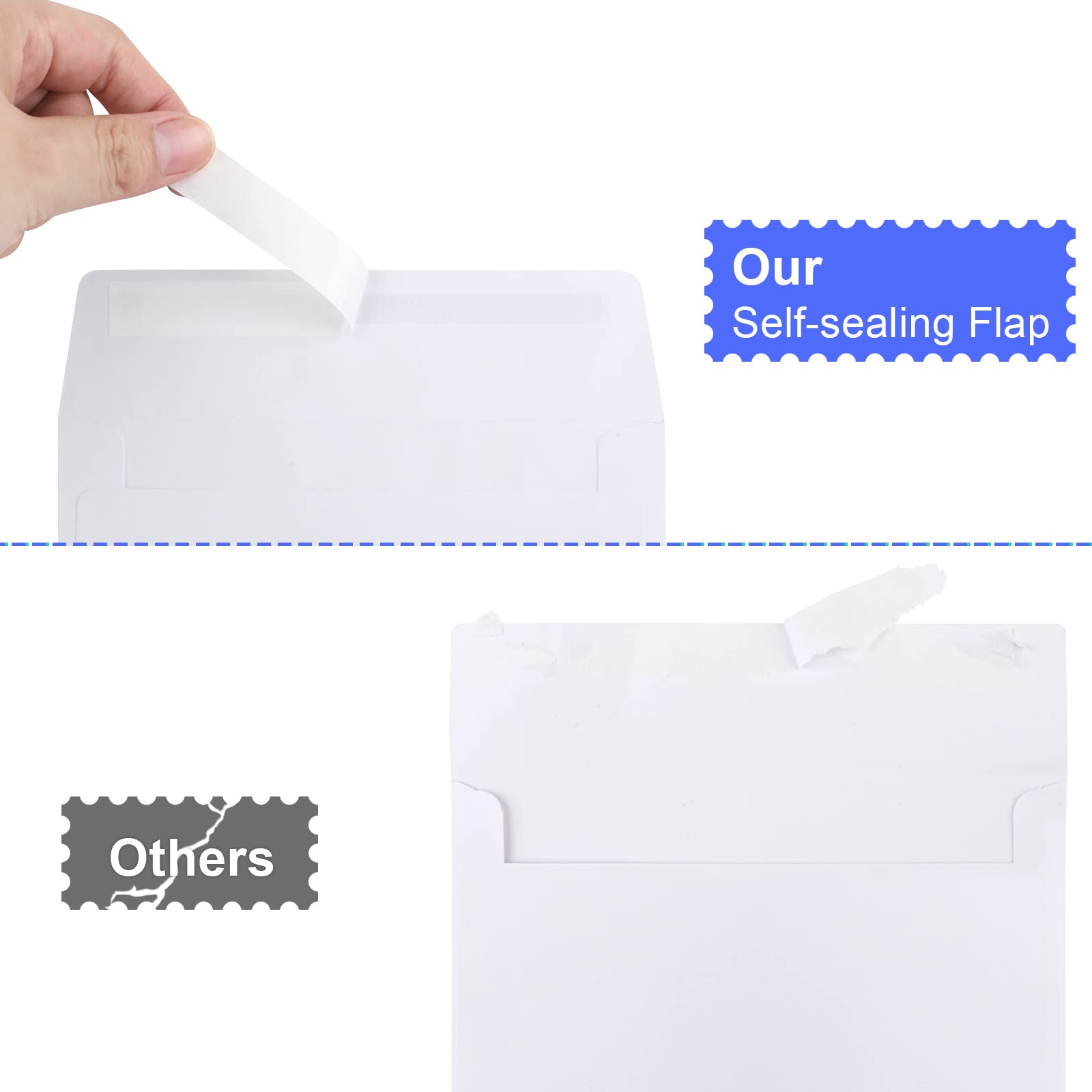 Joyberg Blank Cards and Envelopes 4x6, 30 Pack White Invitation Cardstock with 30 Pack Envelopes, Self-Seal Thank you Blank Greeting Cards and Envelopes, for All Occasions DIY, Print custom