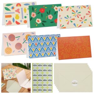 Nuposul Greeting Cards Assortment with Envelopes, 24 Pack Blank Cards Cards for All Occasions, Birthday, Thank You, Baby, Wedding and More