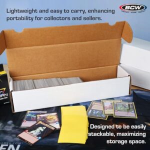 BCW 800 Count Trading Card Storage Box - 3 Pack | Cardboard Organizer for Baseball, Basketball, Football Cards, MTG, Pokemon | Card Game Storage & Protection | Card Storage Box | Assembly Required