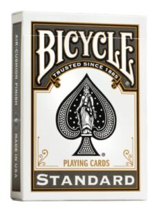 bicycle black playing cards, standard index, 1 deck