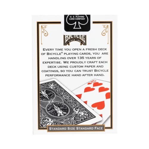 Bicycle Black Playing Cards, Standard Index, 1 Deck