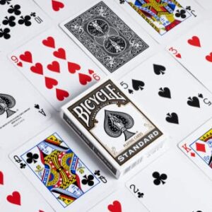 Bicycle Black Playing Cards, Standard Index, 1 Deck