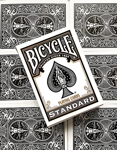 Bicycle Black Playing Cards, Standard Index, 1 Deck