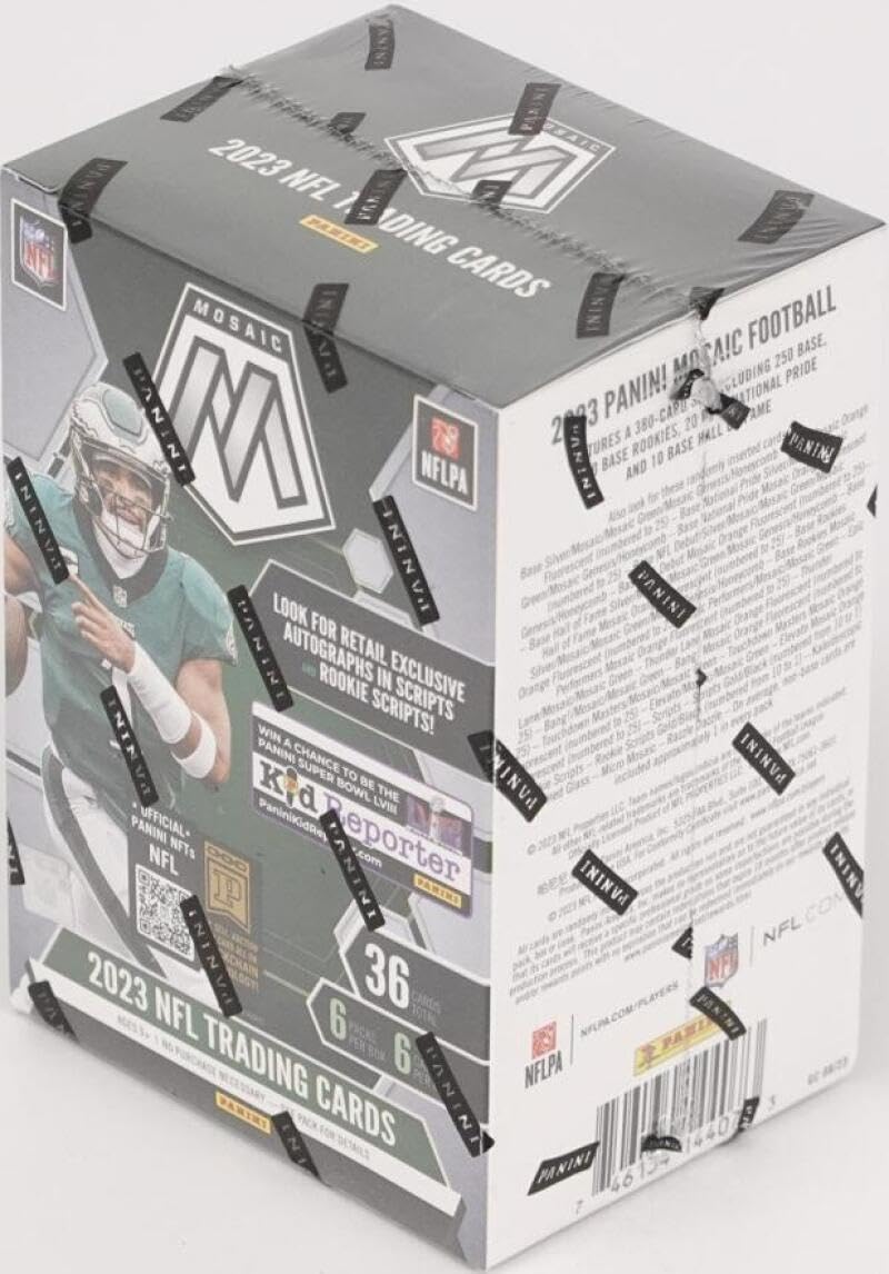 2023 Panini Mosaic Football Trading Card Blaster Box (36 Cards)