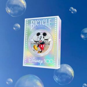 Bicycle Disney Limited Edition 100 Year Anniversary Playing Cards - Holographic Foil - Features 20+ Iconic Disney Characters