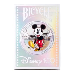 Bicycle Disney Limited Edition 100 Year Anniversary Playing Cards - Holographic Foil - Features 20+ Iconic Disney Characters