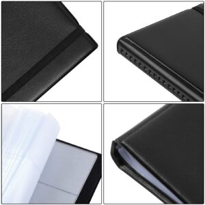 Utron 2 Pack Business Card Organizer, 180 Cards Business Cards Holder, Business Card Book, Credit Card Organizer for Men & Women