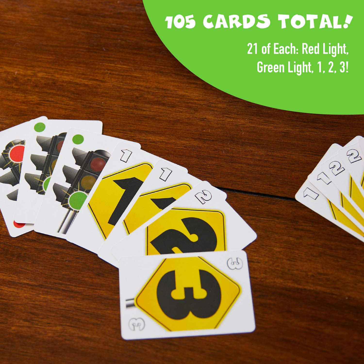 Red Light, Green Light, 1-2-3 - Card Game for Ages 5 and Up