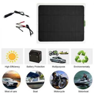 20W Portable Solar Panel, Mini Solar Panel with USB Port, IP65 Waterproof Monocrystalline Silicon Cells, Solar Panel Kit for Outdoor Camping Hiking Compatible with iPhone iPad