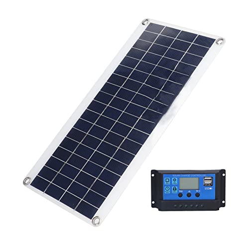 8W Monocrystalline Silicon Solar Panels with 10A Controller Portable Solar Panel Kit for RV Ship Camping 8W Monocrystalline Silicon Solar Panels for Family