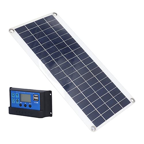 8W Monocrystalline Silicon Solar Panels with 10A Controller Portable Solar Panel Kit for RV Ship Camping 8W Monocrystalline Silicon Solar Panels for Family