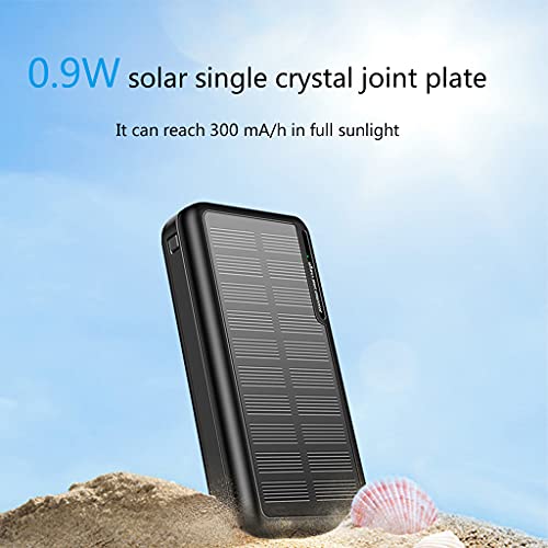 Lerpwige 30000mAh Solar for Smart Mobile Phone USB Solar Charger Portable External Battery Pack Back Up Power Supplies for Computer