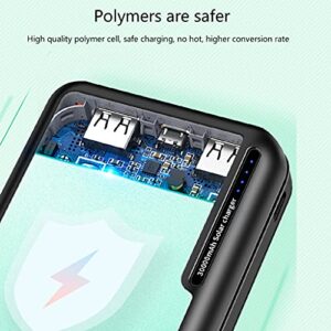 Lerpwige 30000mAh Solar for Smart Mobile Phone USB Solar Charger Portable External Battery Pack Back Up Power Supplies for Computer