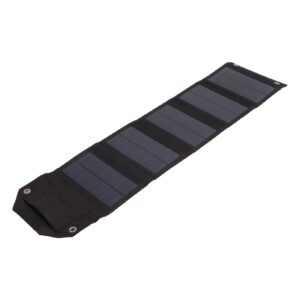 10w usb solar panel charger, waterproof ip67, polycrystalline silicon, foldable with 24% conversion efficiency, portable for outdoor energy emergencies (black)