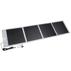 klein tools 29251 portable 200w solar panel, foldable outdoor solar charger with usb-a port for power stations, batteries and electronics