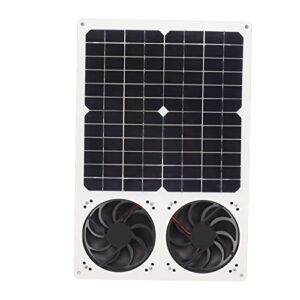 solar panel fan kit household greenhouse rv exhaust fan pet portable chicken coops single crystal 40w vent sheds for double fan waterproof 6 inches dual solar panels