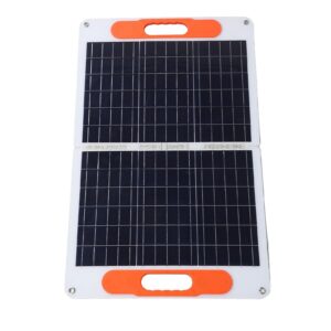 Portable Solar Panels, Folding DC Port Solar Panel Charger for Mobile Power Station RV Camping Off Grid