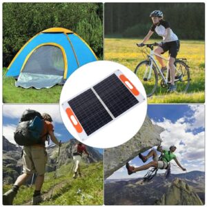 Portable Solar Panels, Folding DC Port Solar Panel Charger for Mobile Power Station RV Camping Off Grid