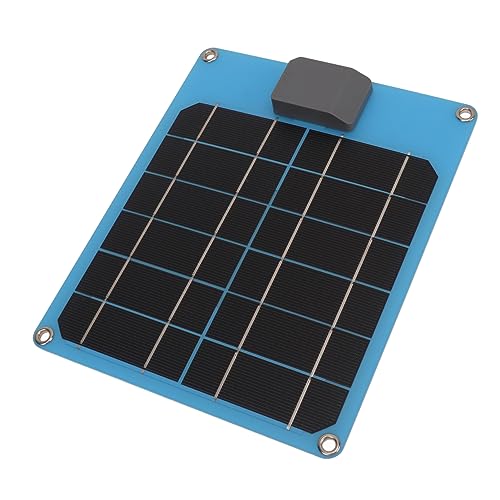 Solar Power Generator Panel, Solar Panel High Efficiency Portable 5W 5V for Car (Blue)