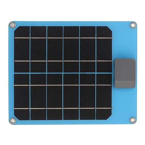 Solar Power Generator Panel, Solar Panel High Efficiency Portable 5W 5V for Car (Blue)