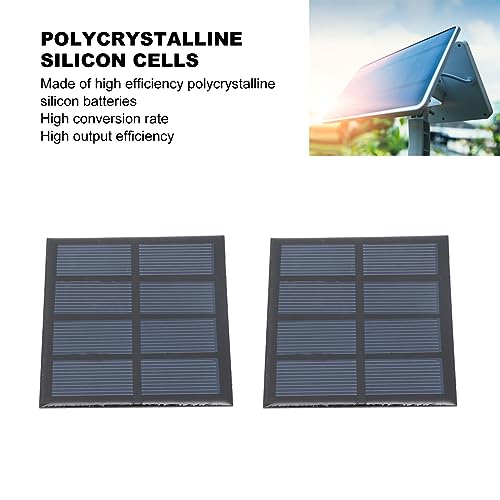 Portable Solar Panel, 0.9W 2V High Efficiency Safety Protection Solar Panel for Advertising Light for Traffic Light